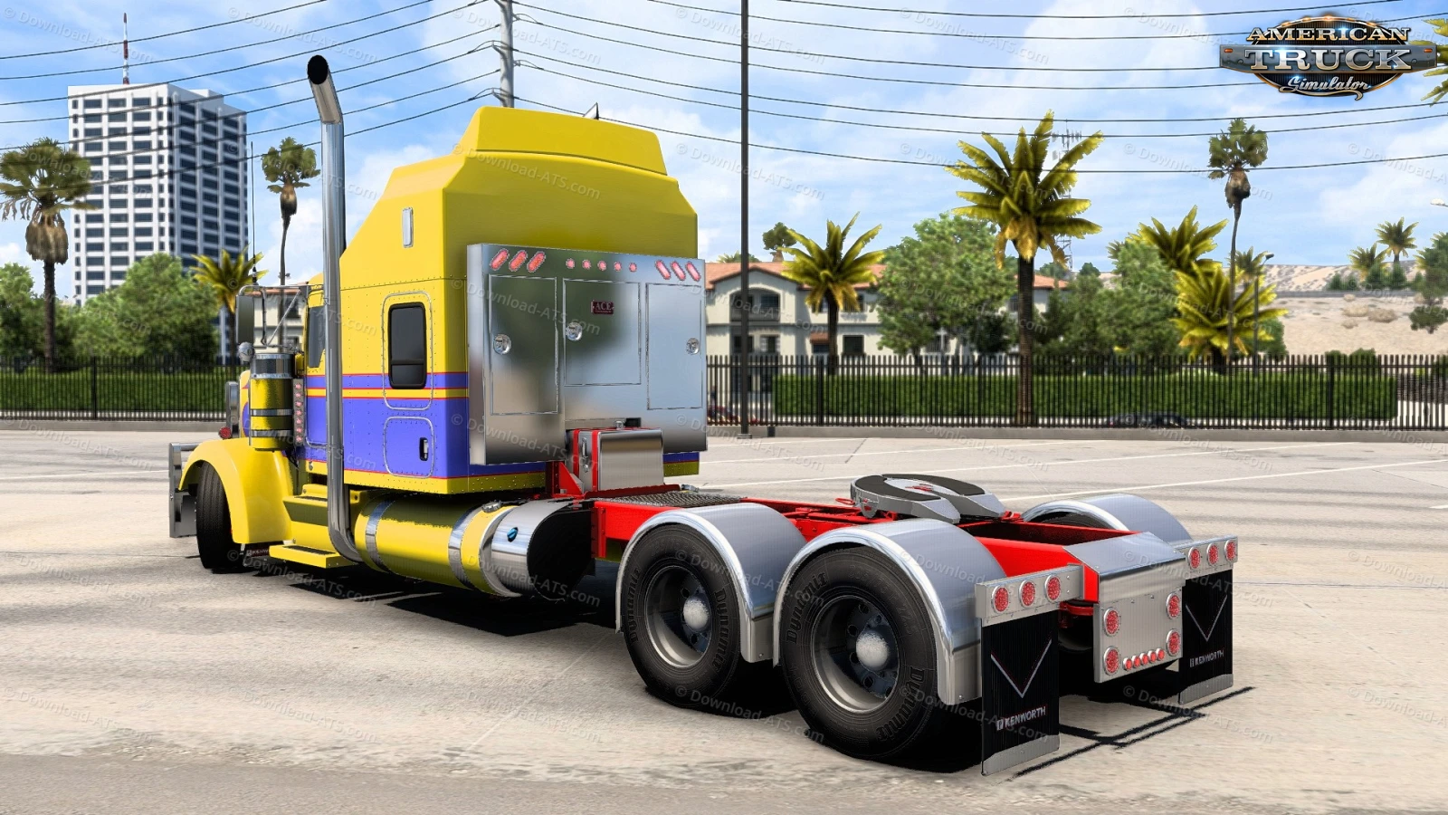 Kenworth FlatGlass W900L v1.3 By CT Moddings (1.49.x) for ATS