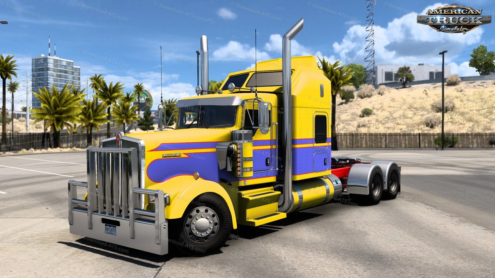 Kenworth FlatGlass W900L v1.3 By CT Moddings (1.49.x) for ATS