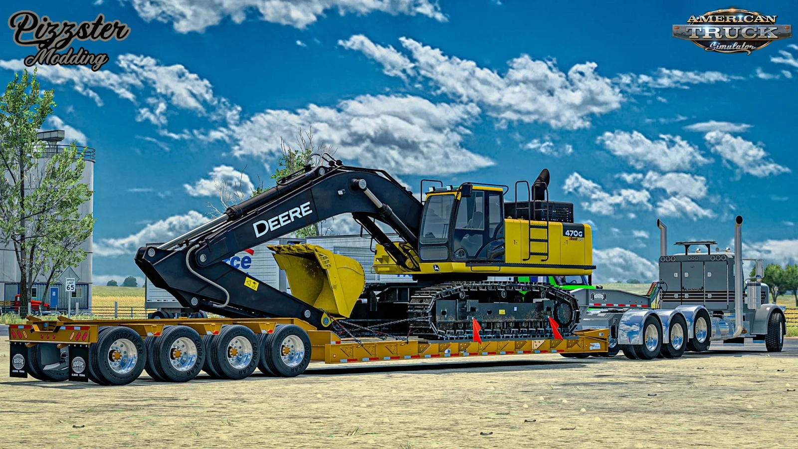 Rogers SP50ton Lowboy Trailer v2.1.5 (1.53.x) for ATS