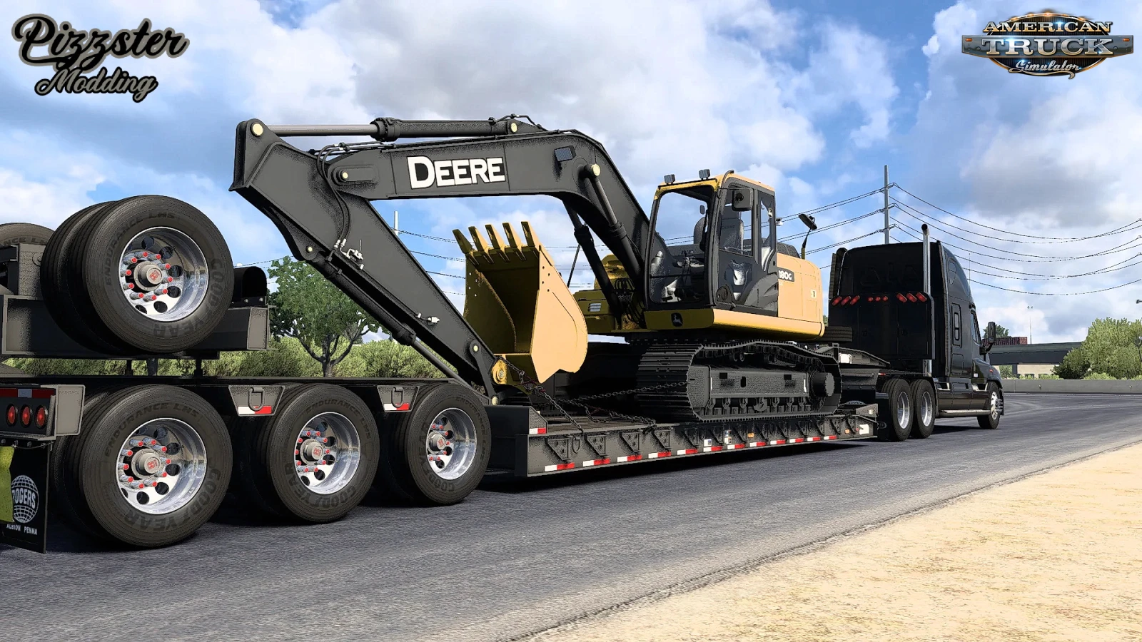 Rogers SP50ton Lowboy Trailer v2.1.5 (1.53.x) for ATS