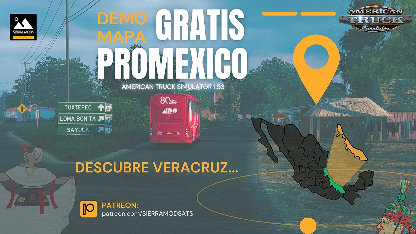 ProMexico » ATS mods | American Truck Simulator Mods | ATS Trucks, Maps