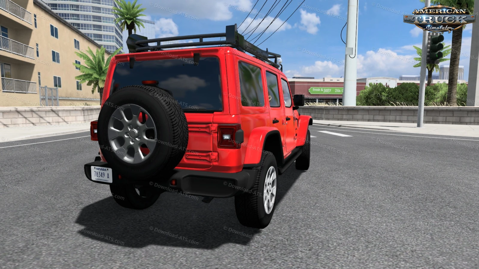 Jeep Wrangler 2022 + Interior v1.1 (1.54.x) for ATS | Gaza