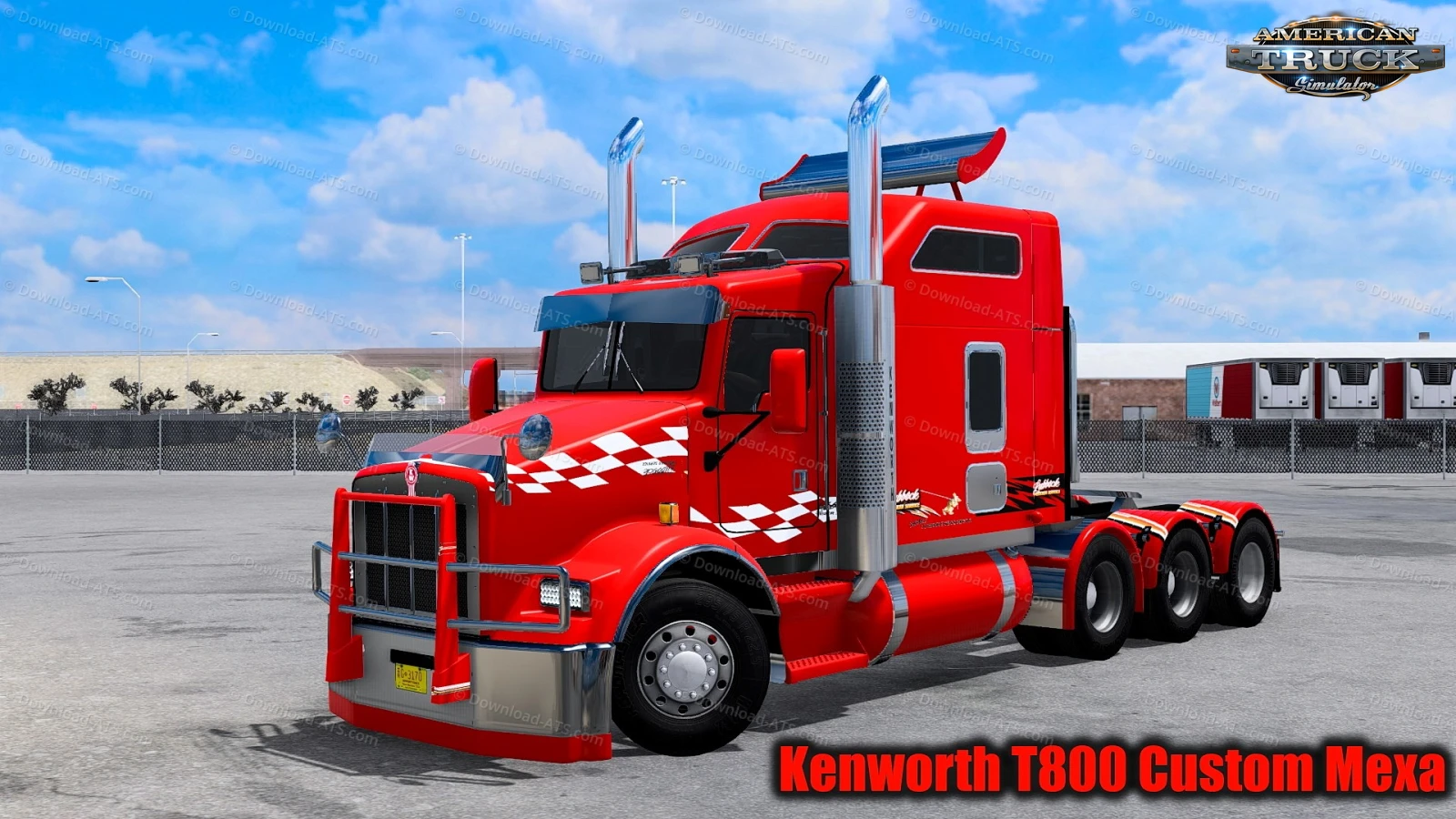 Kenworth T800 Custom Mexa v1.6 (1.56.x) for ATS | Updated