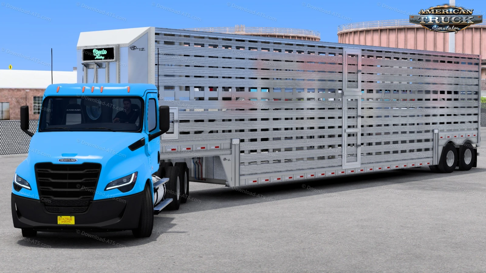 Barrett Livestock Trailer v2.0 (1.54.x) for ATS | Updated