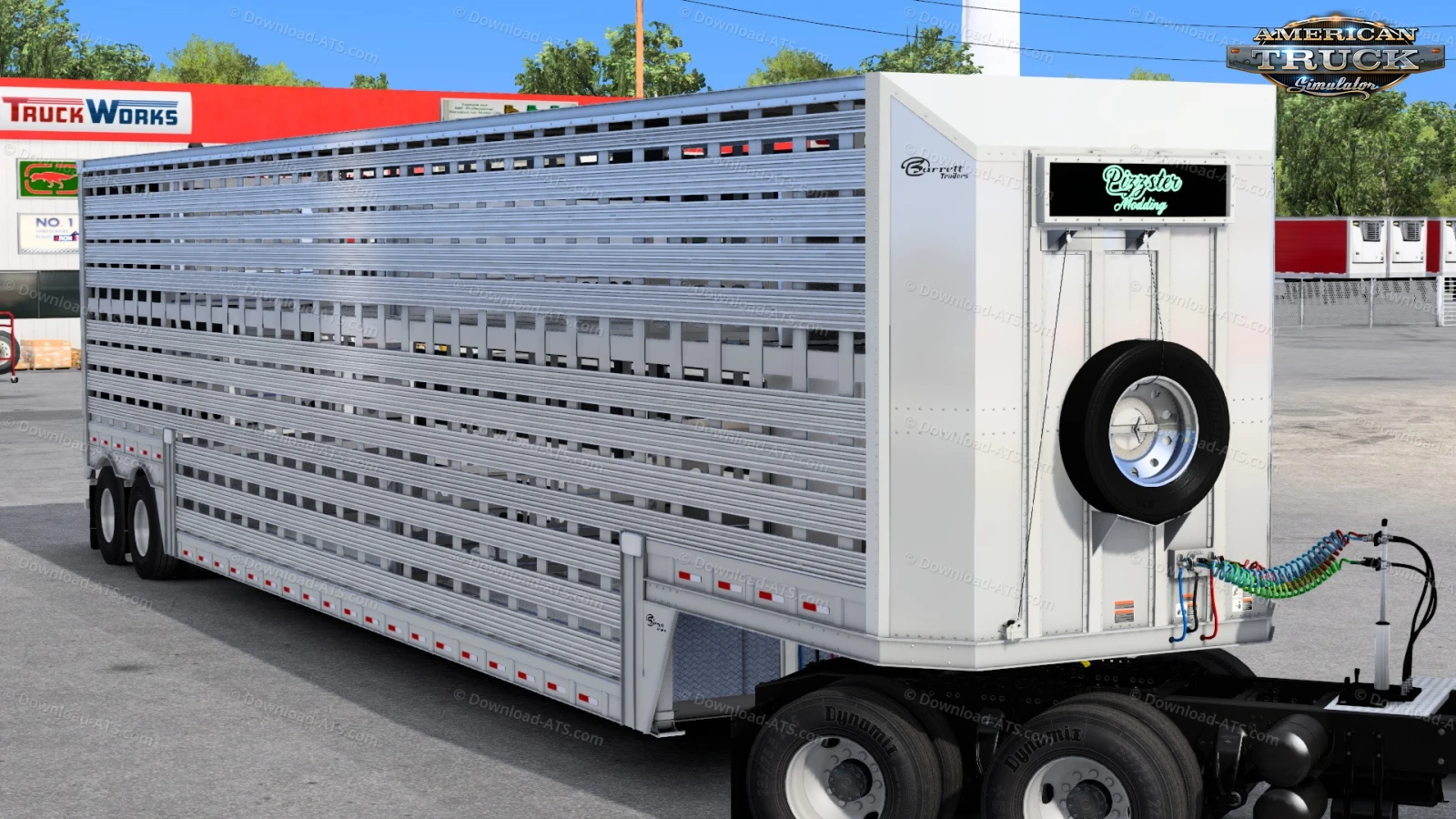 Barrett Livestock Trailer v2.0 (1.54.x) for ATS | Updated