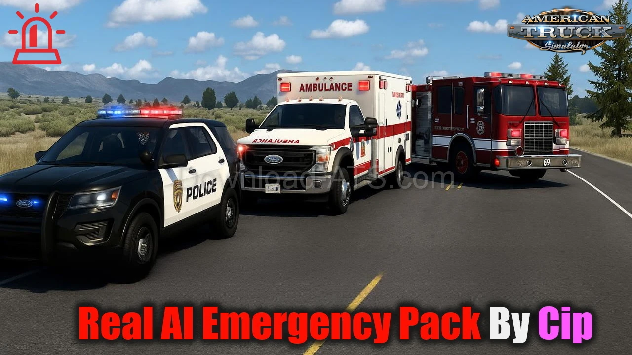 Real AI Emergency Pack v1.55 by Cip (1.55.x) for ATS
