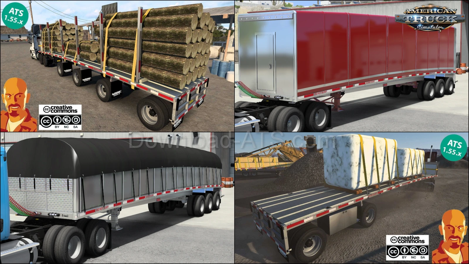 Reitnouer Maxmiser Trailer v1.1 (1.55.x) for ATS | Updated