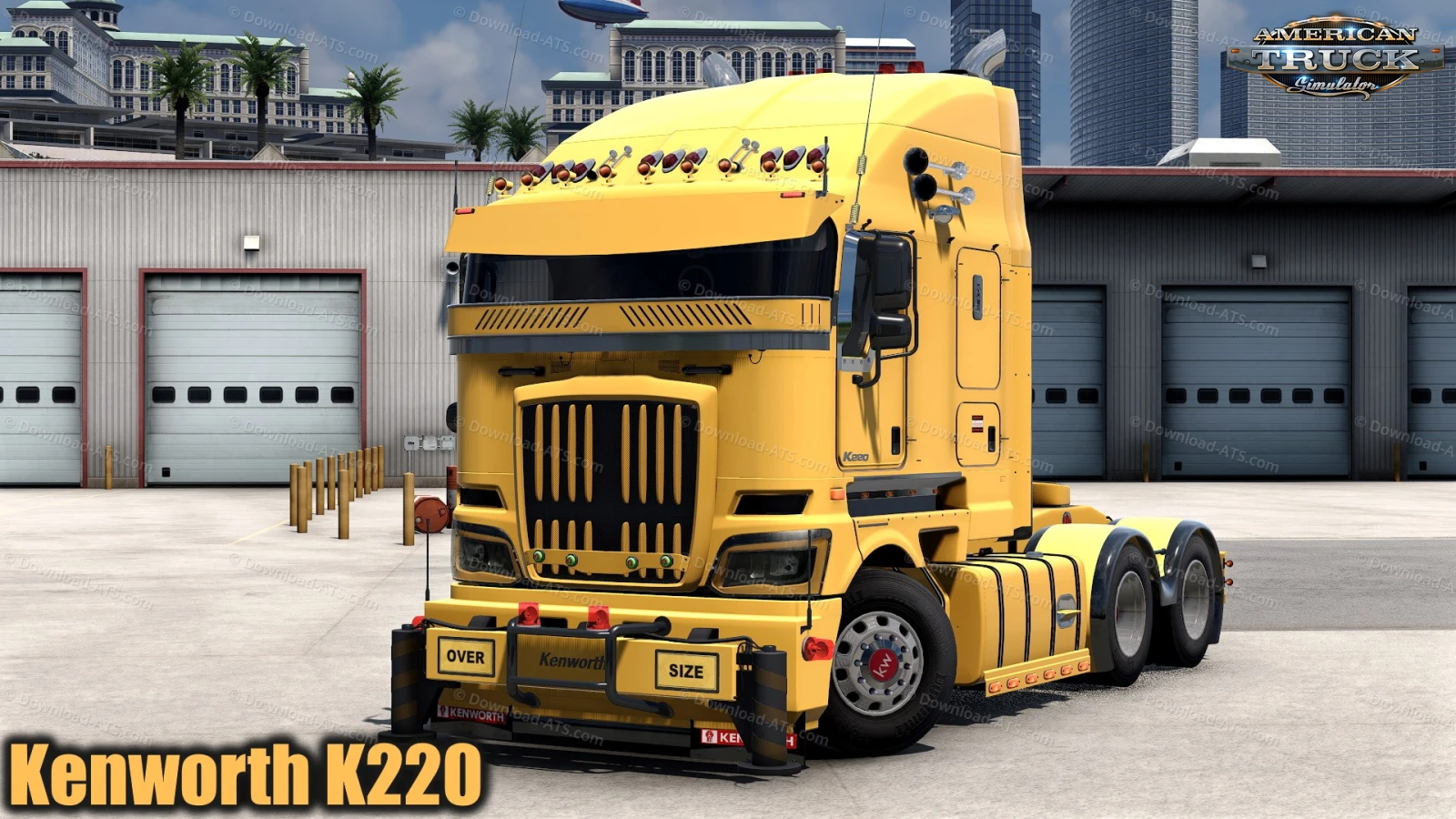 Kenworth K220 Truck + Interior v1.1.1 (1.55.x) for ATS | TOP