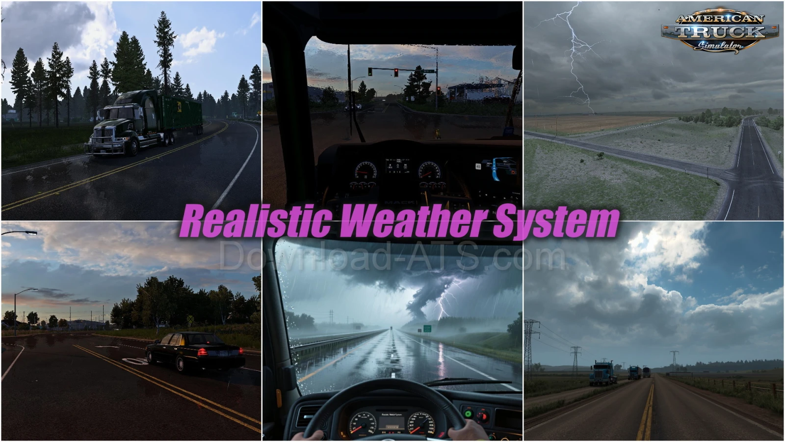 Realistic Brutal Graphics and Weather v9.2 (1.56.x) for ATS