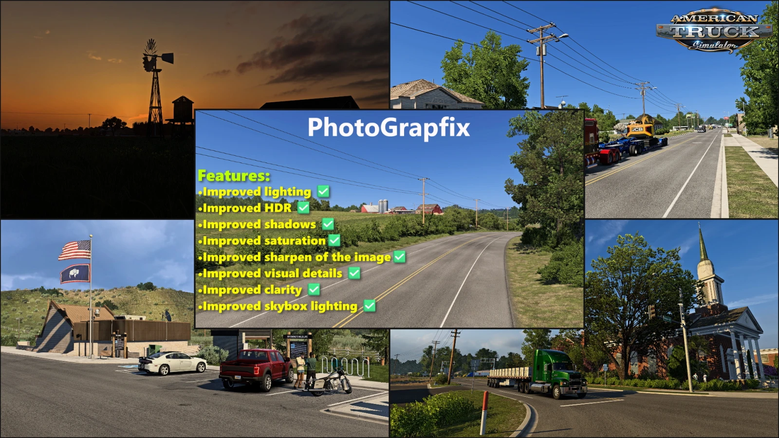 Graphics, Environments Mods for ATS | ReShade ATS