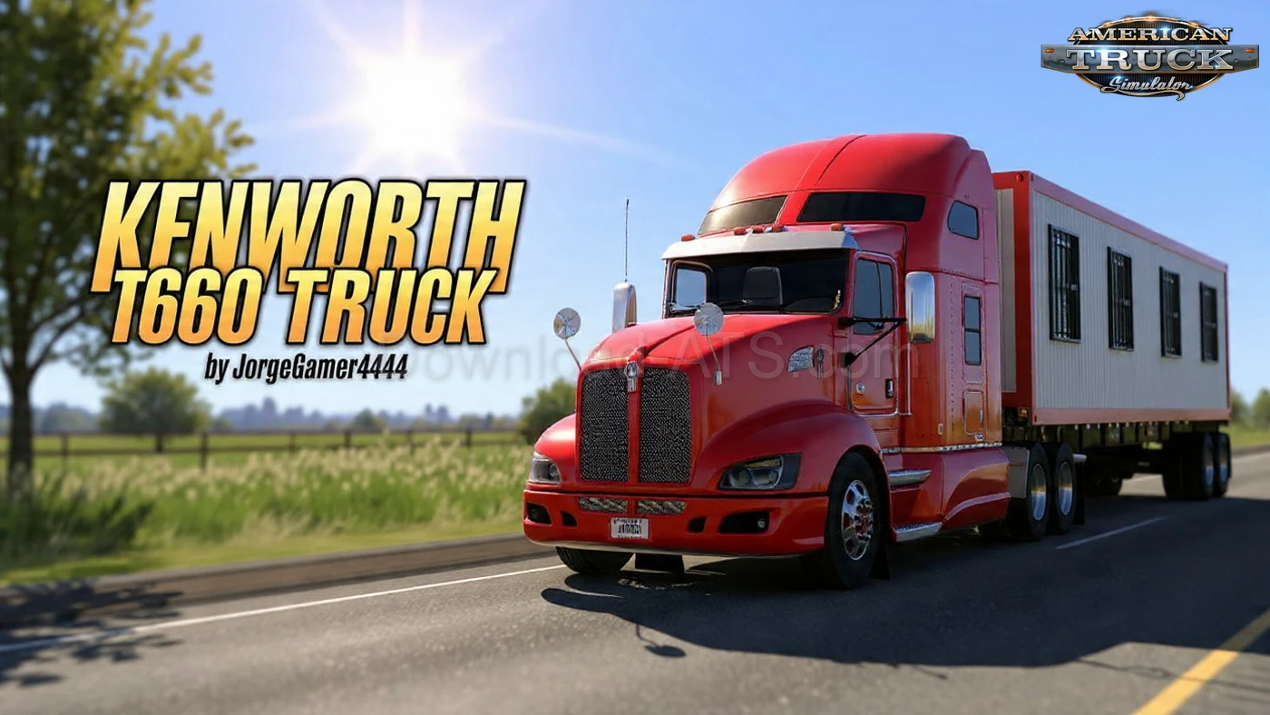Kenworth T660 Truck + Interior v9.0 (1.59.x) for ATS | TOP